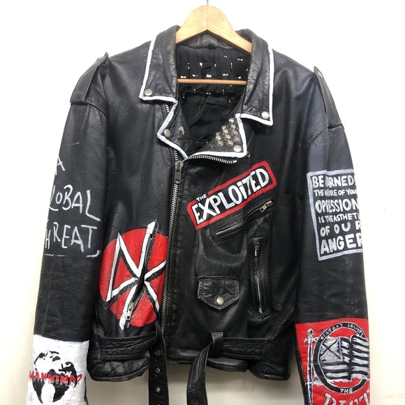 punk rock | Jackets & Coats | Punk Rock And Roll Jacket Leather | Poshmark